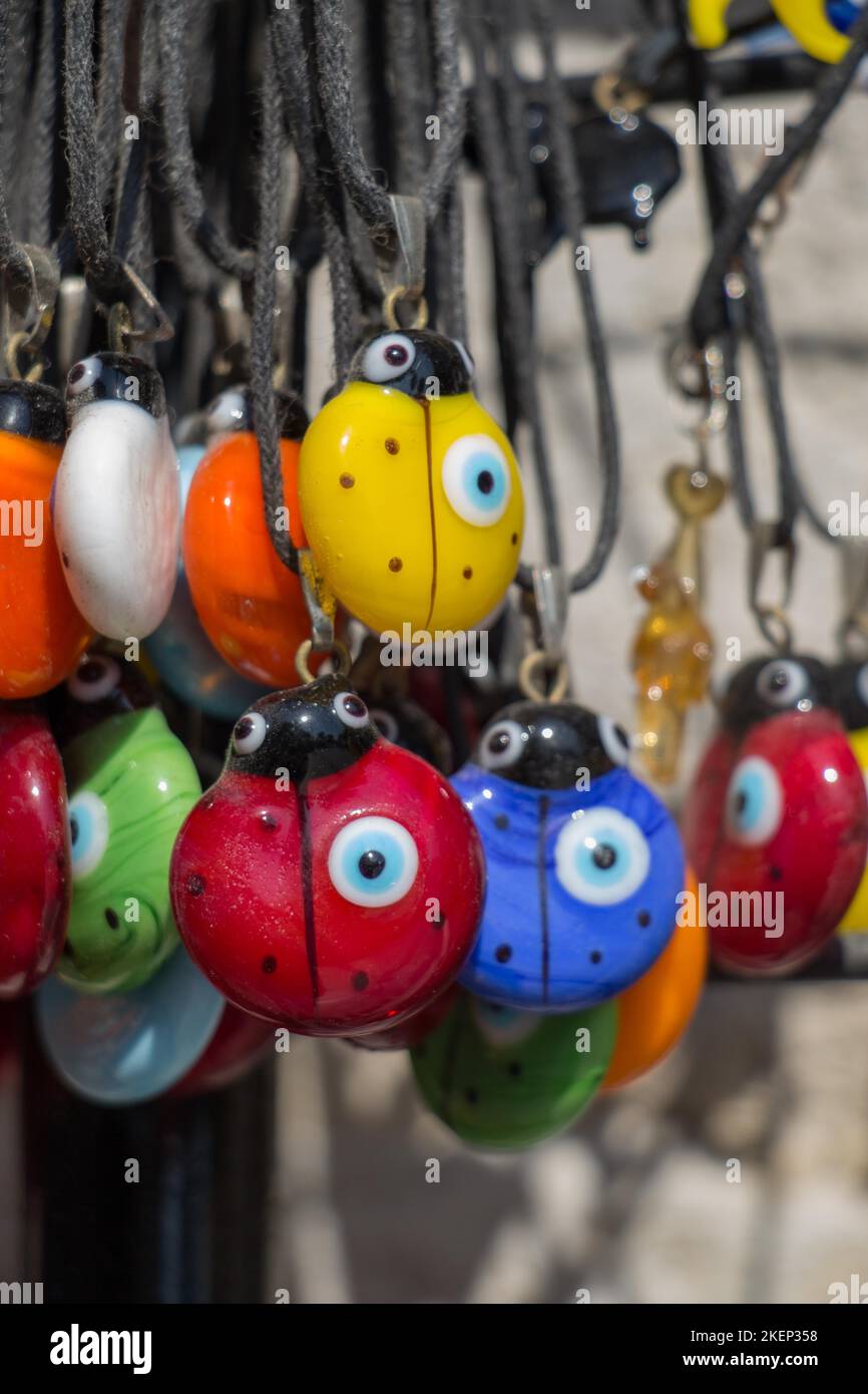 Evil eye bead as Amulet souvenir from Turkey Stock Photo - Alamy