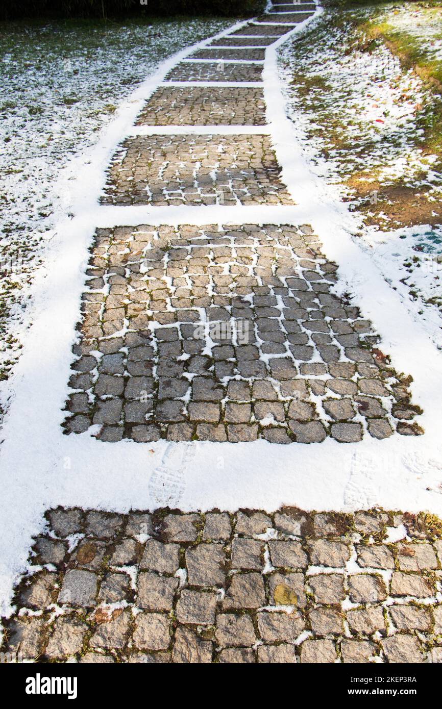 Snow winter background mostly in white color Stock Photo - Alamy