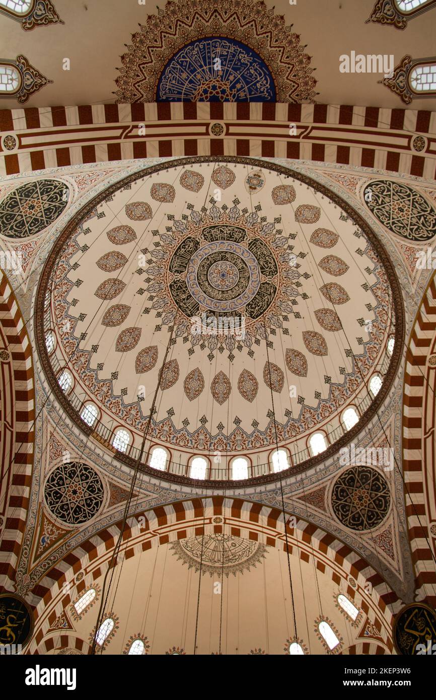 Inner view of dome in Ottoman architecture in, Istanbul, Turkey Stock ...
