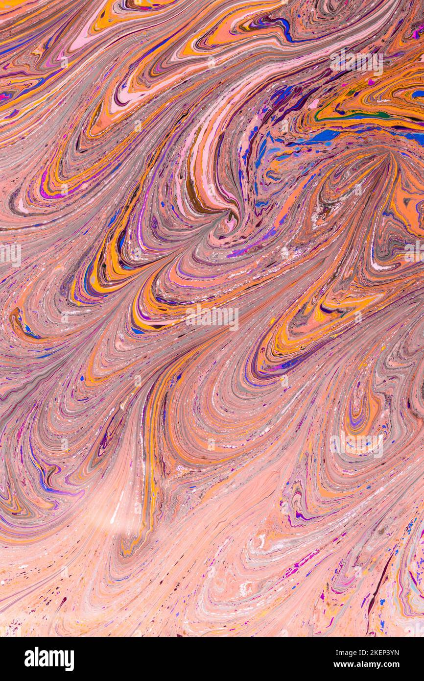 Traditional marbling artwork patterns as colorful abstract background ...
