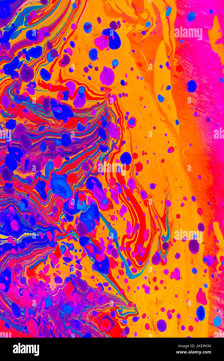 Ottoman Turkish marbling art patterns as abstract colorful background ...