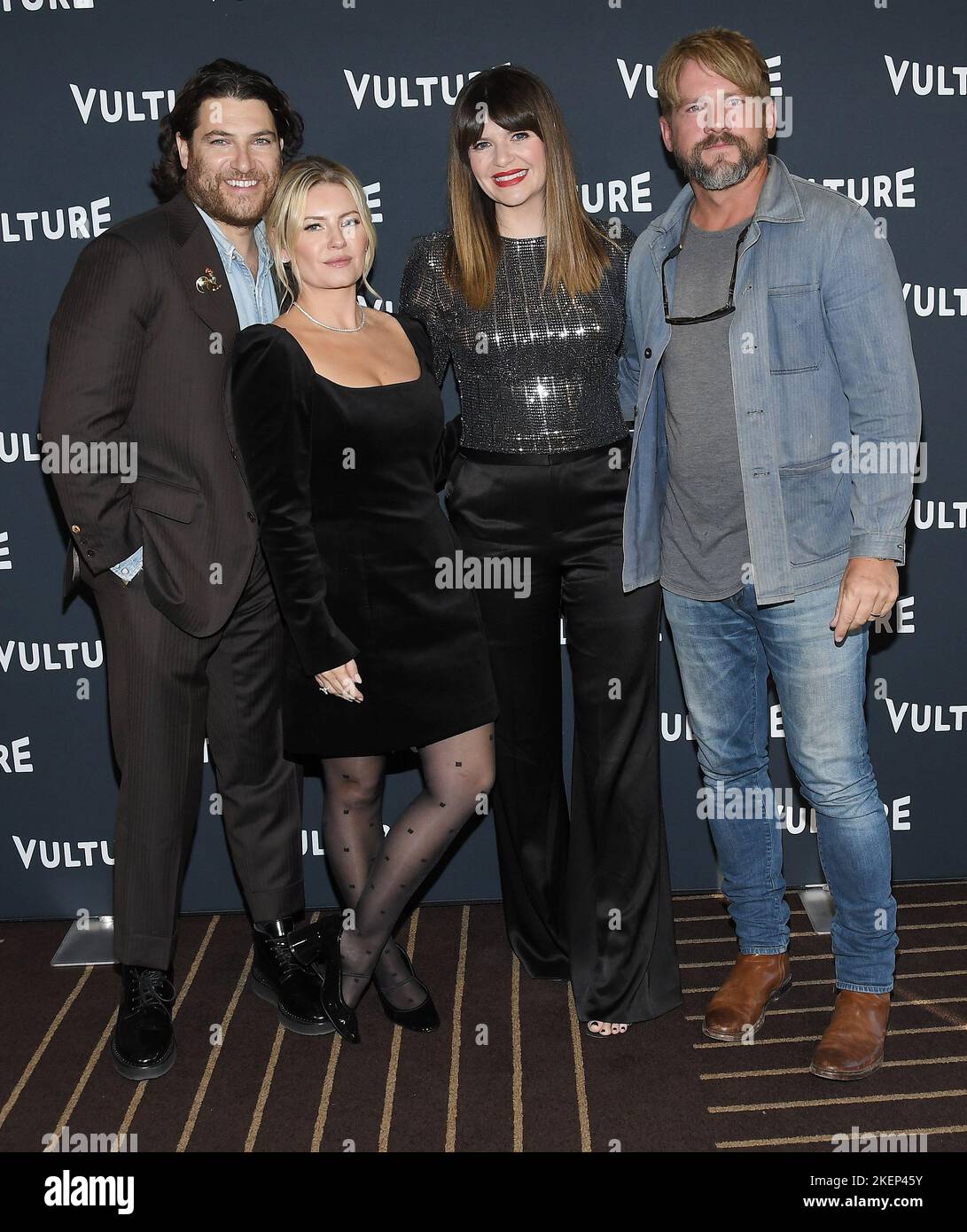 (L-R) HAPPY ENDINGS Cast - Adam Pally, Elisha Cuthbert, Casey Wilson ...