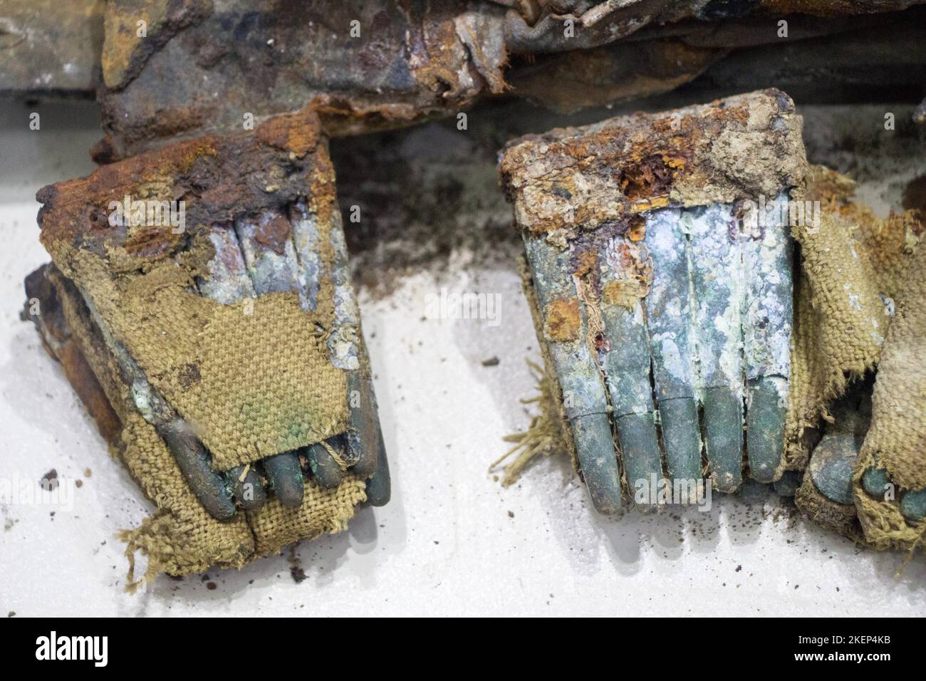 Cartridges of rusty bullet ammunition from the dardanelles war Stock ...