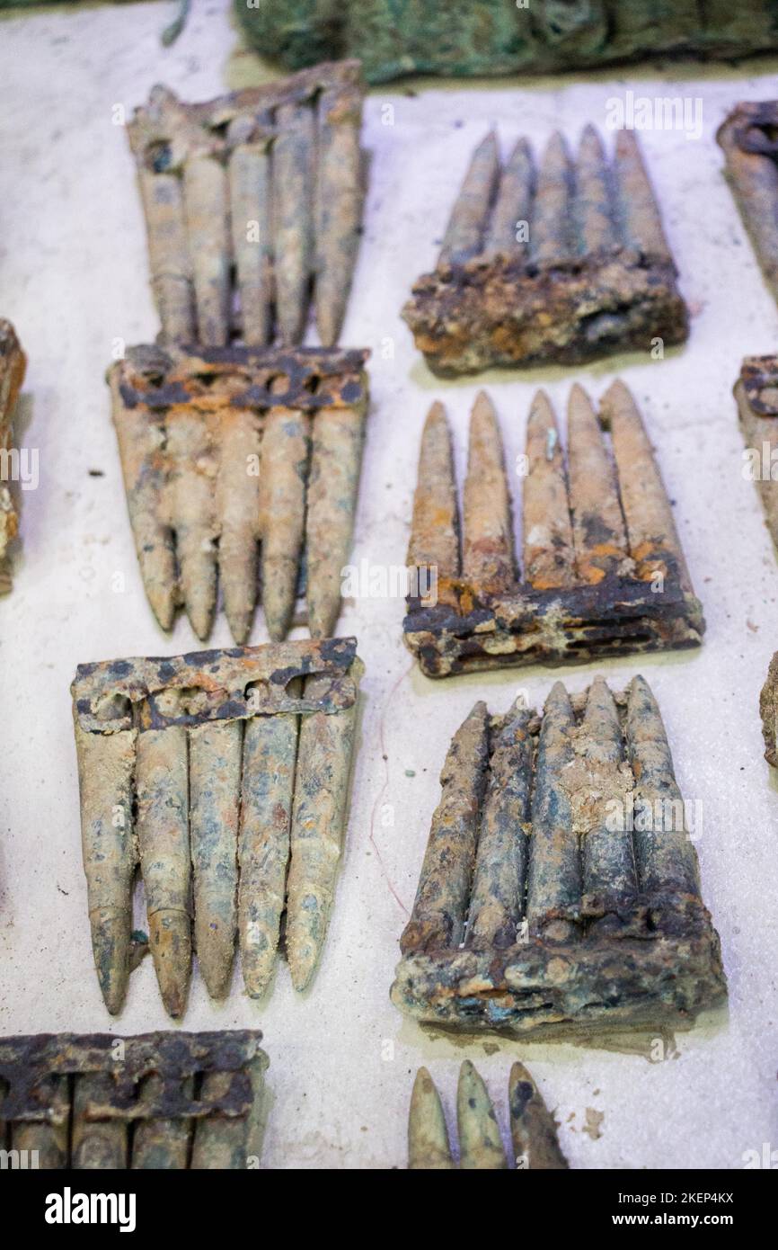 Cartridges of rusty bullet ammunition from the dardanelles war Stock ...
