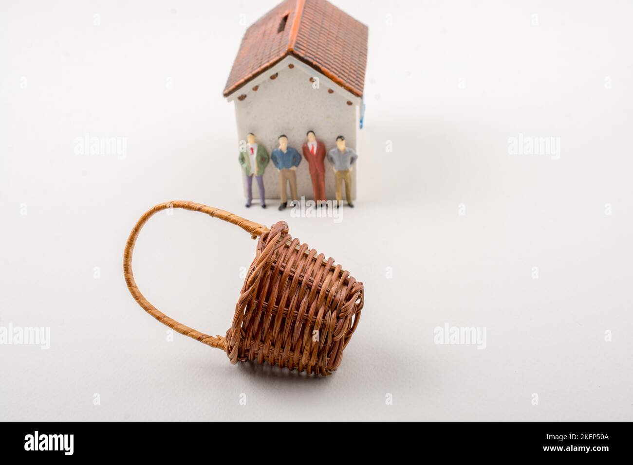Tiny figurine of man miniature model in view Stock Photo - Alamy