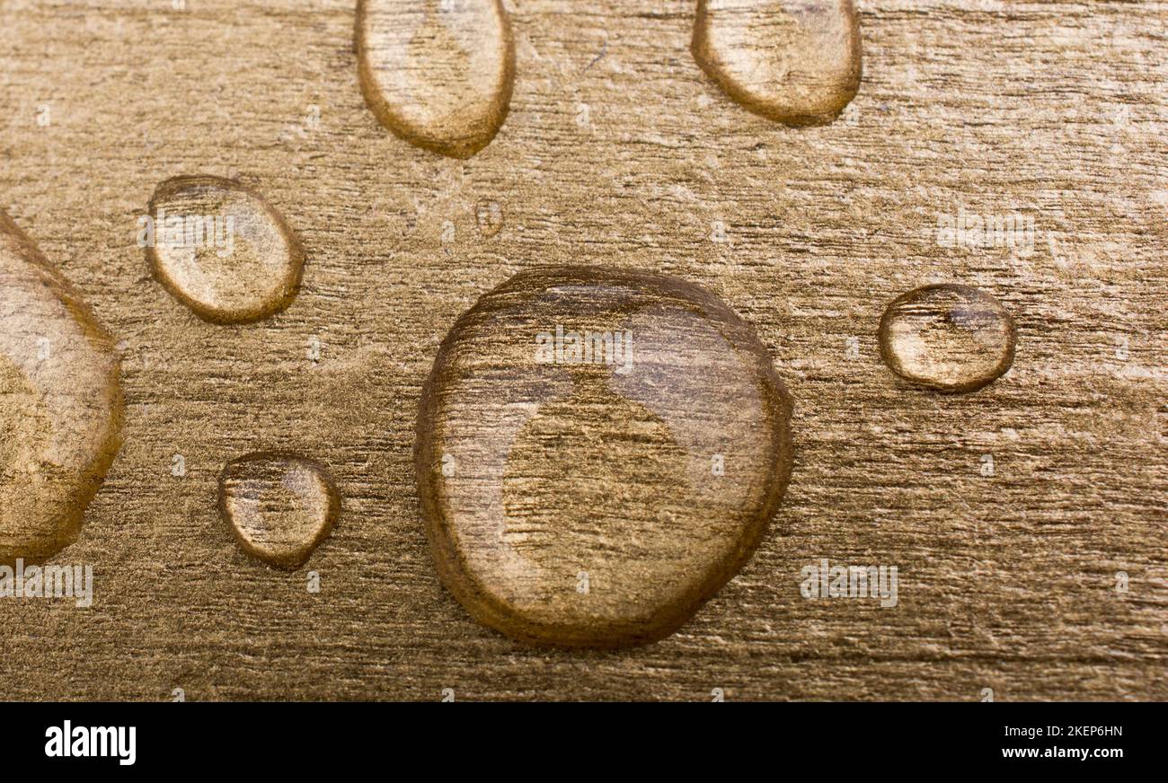 Water drops on a solid surface Stock Photo - Alamy