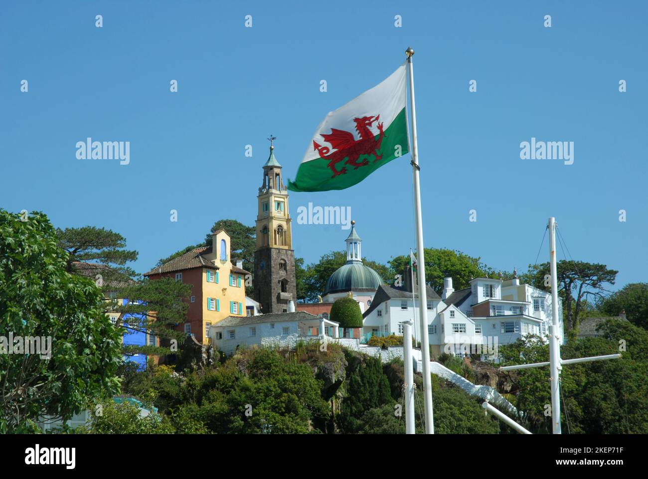 Portmeirion, tourist village in Gwynedd, North Wales Stock Photo - Alamy