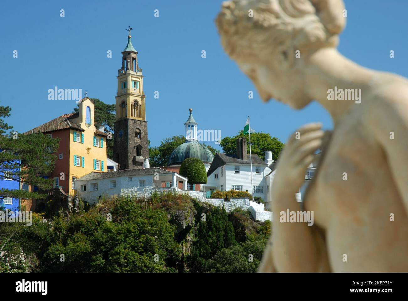 Portmeirion, tourist village in Gwynedd, North Wales Stock Photo - Alamy
