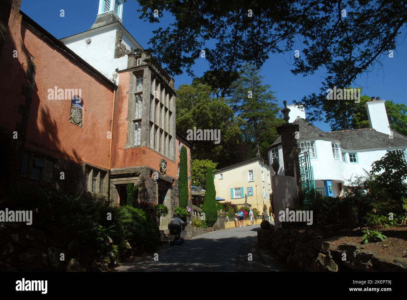 Portmeirion, tourist village in Gwynedd, North Wales Stock Photo - Alamy