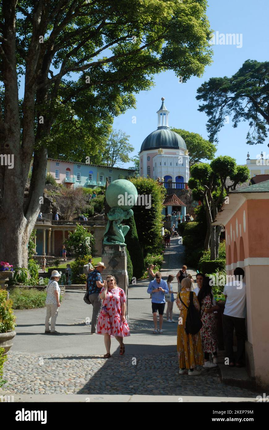 Portmeirion, tourist village in Gwynedd, North Wales Stock Photo - Alamy