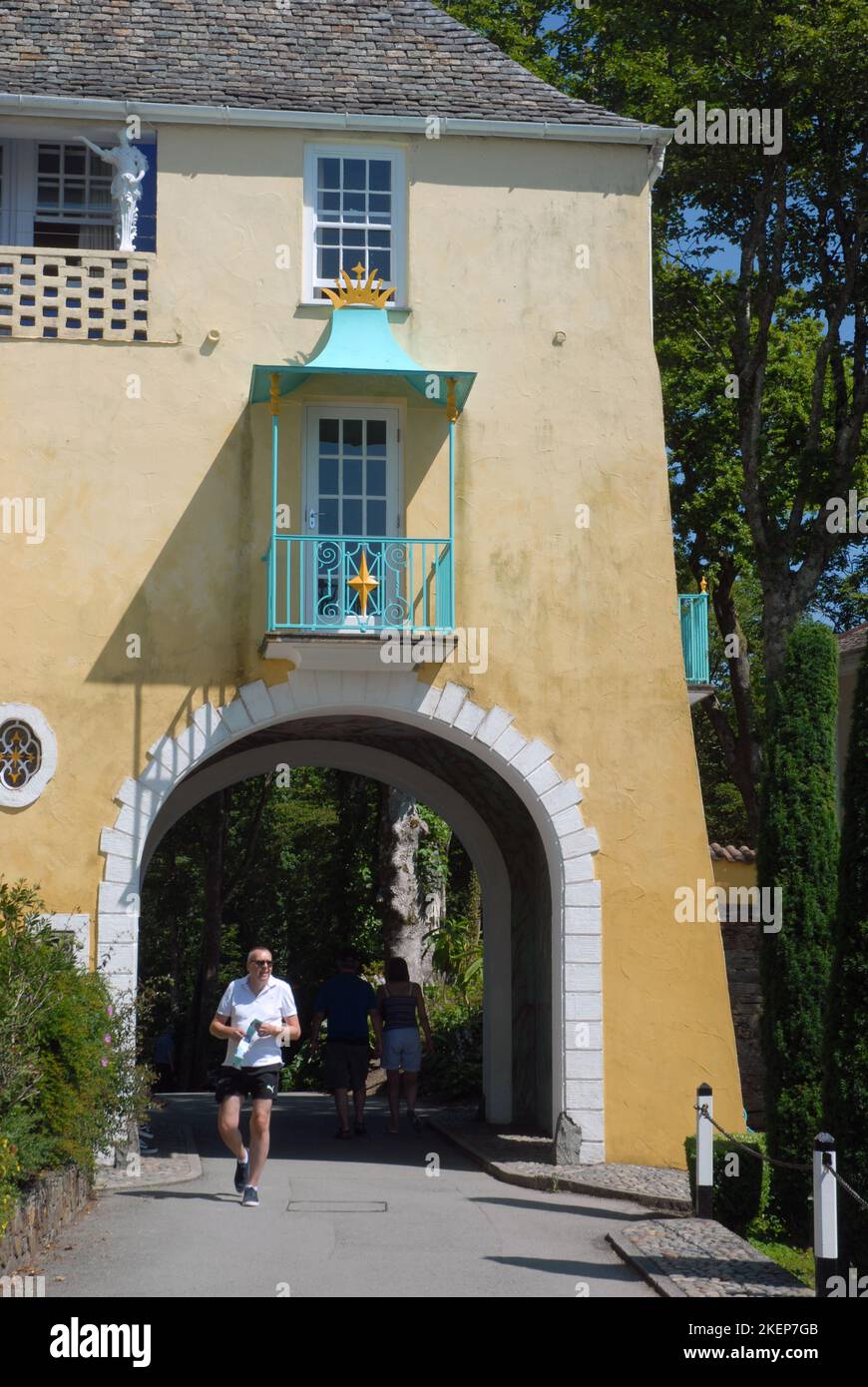 Portmeirion, tourist village in Gwynedd, North Wales Stock Photo - Alamy