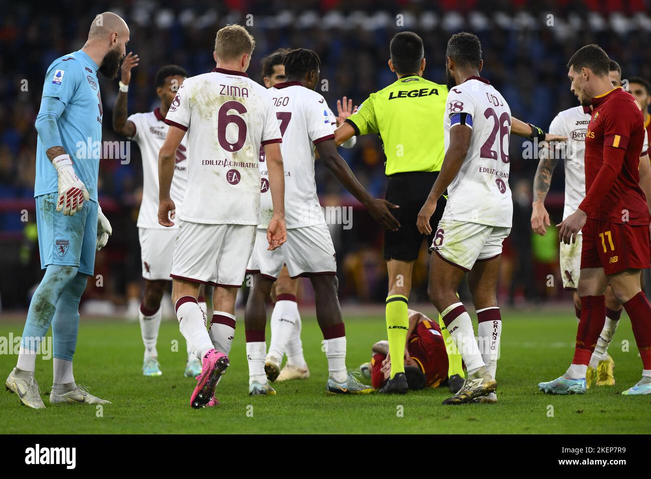 Referee Antonio Rapuano during the 15th day of the Serie A Championship ...