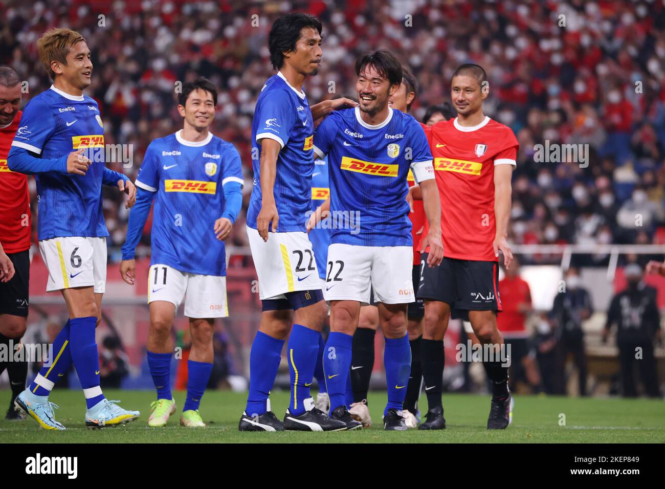 Saitama, Japan. 12th Nov, 2022. (L to R) Junichi Inamoto, Keiji Tamada ...