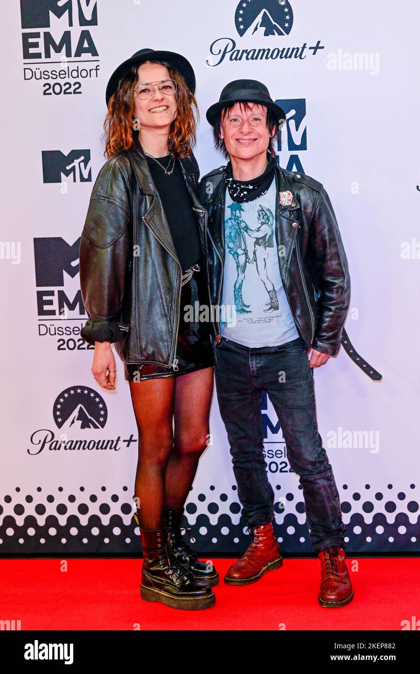 Vom Ritchie attending the 2022 MTV EMAs at the PSD Bank Dome in ...