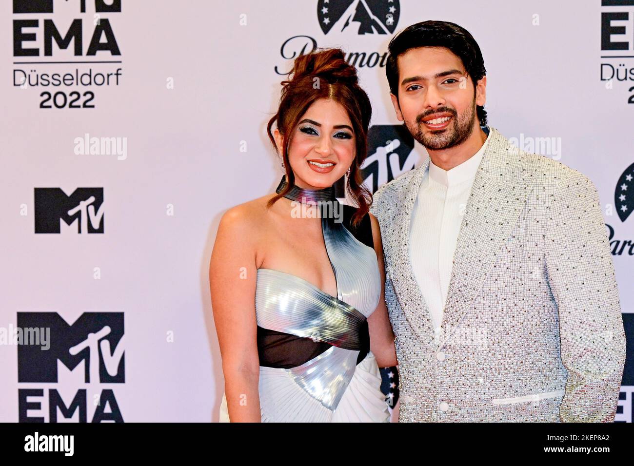 Aashna Shroff and Armaan Malik attending the 2022 MTV EMAs at the PSD ...