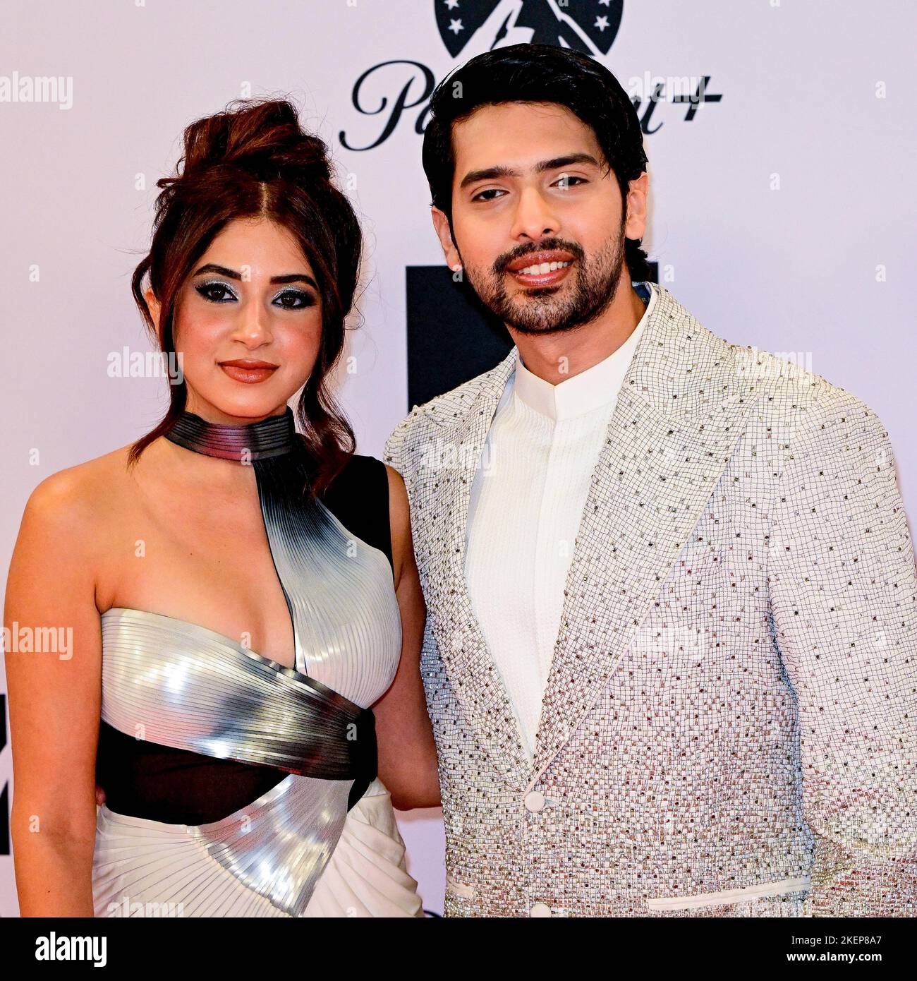 Aashna Shroff and Armaan Malik attending the 2022 MTV EMAs at the PSD ...