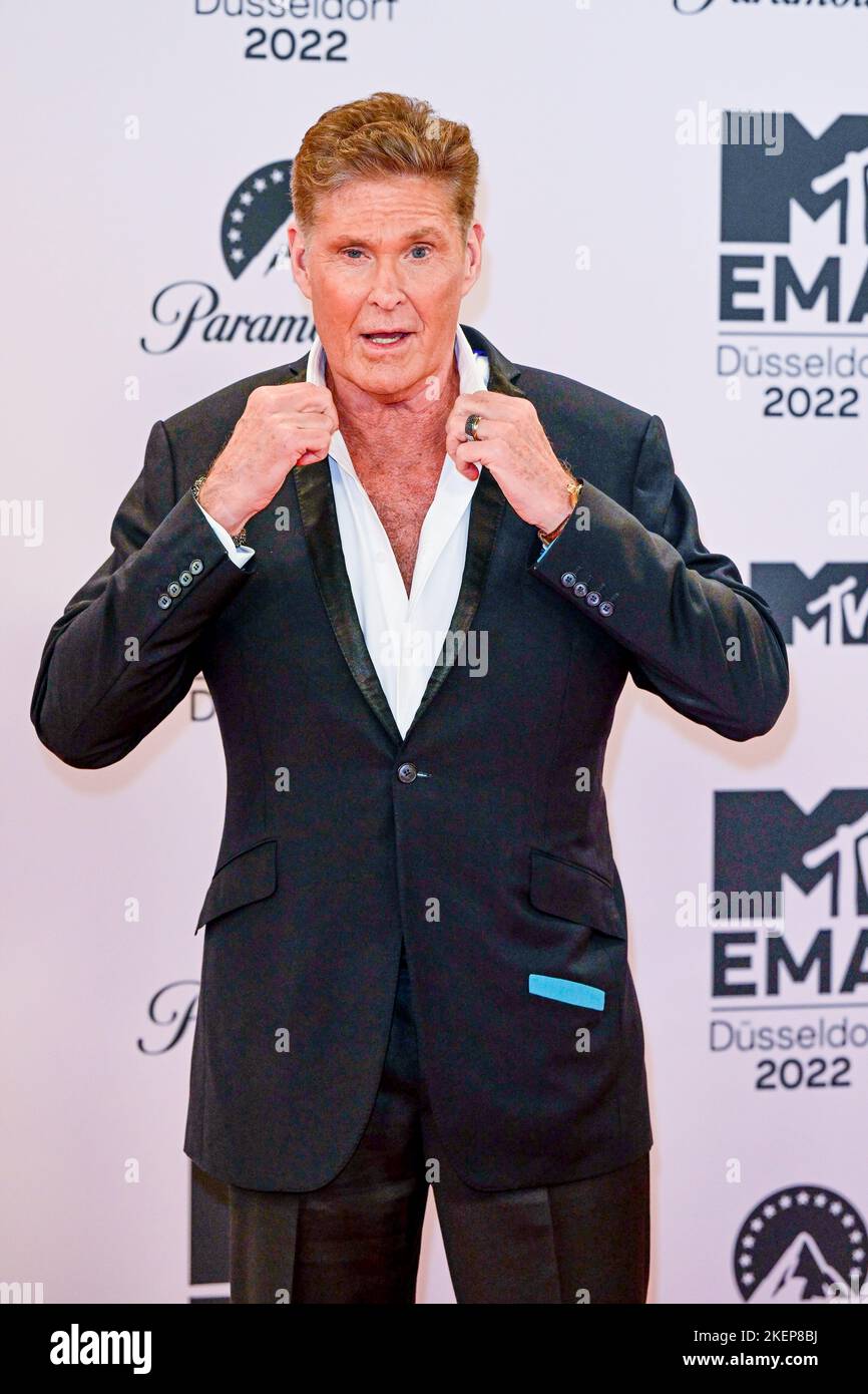 David Hasselhoff attending the 2022 MTV EMAs at the PSD Bank Dome in ... David Hasselhoff attending the 2022 MTV EMAs at the PSD Bank Dome in ...