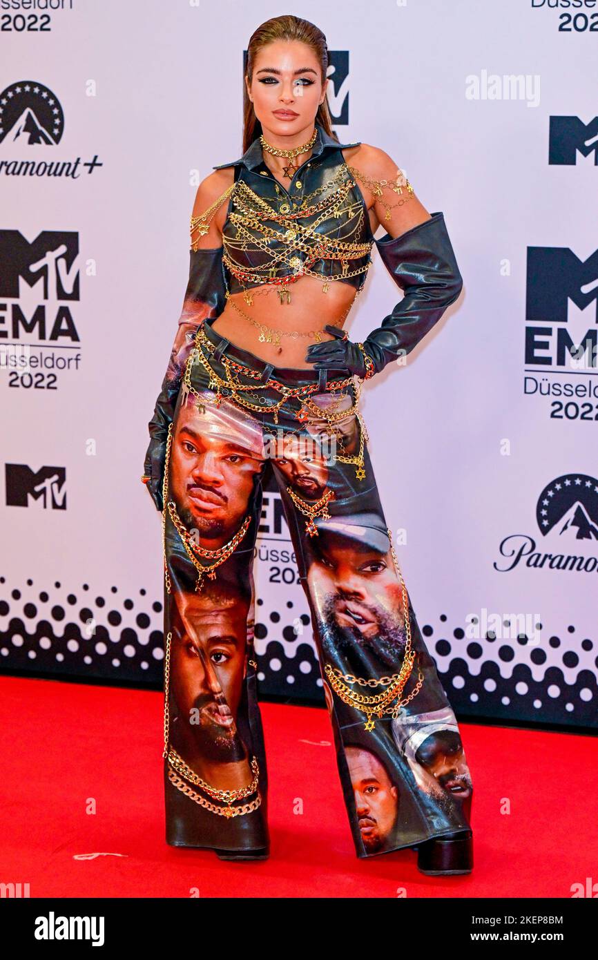 Noa Kirel attending the 2022 MTV EMAs at the PSD Bank Dome in Dusseldorf, Germany. (Photo by ...