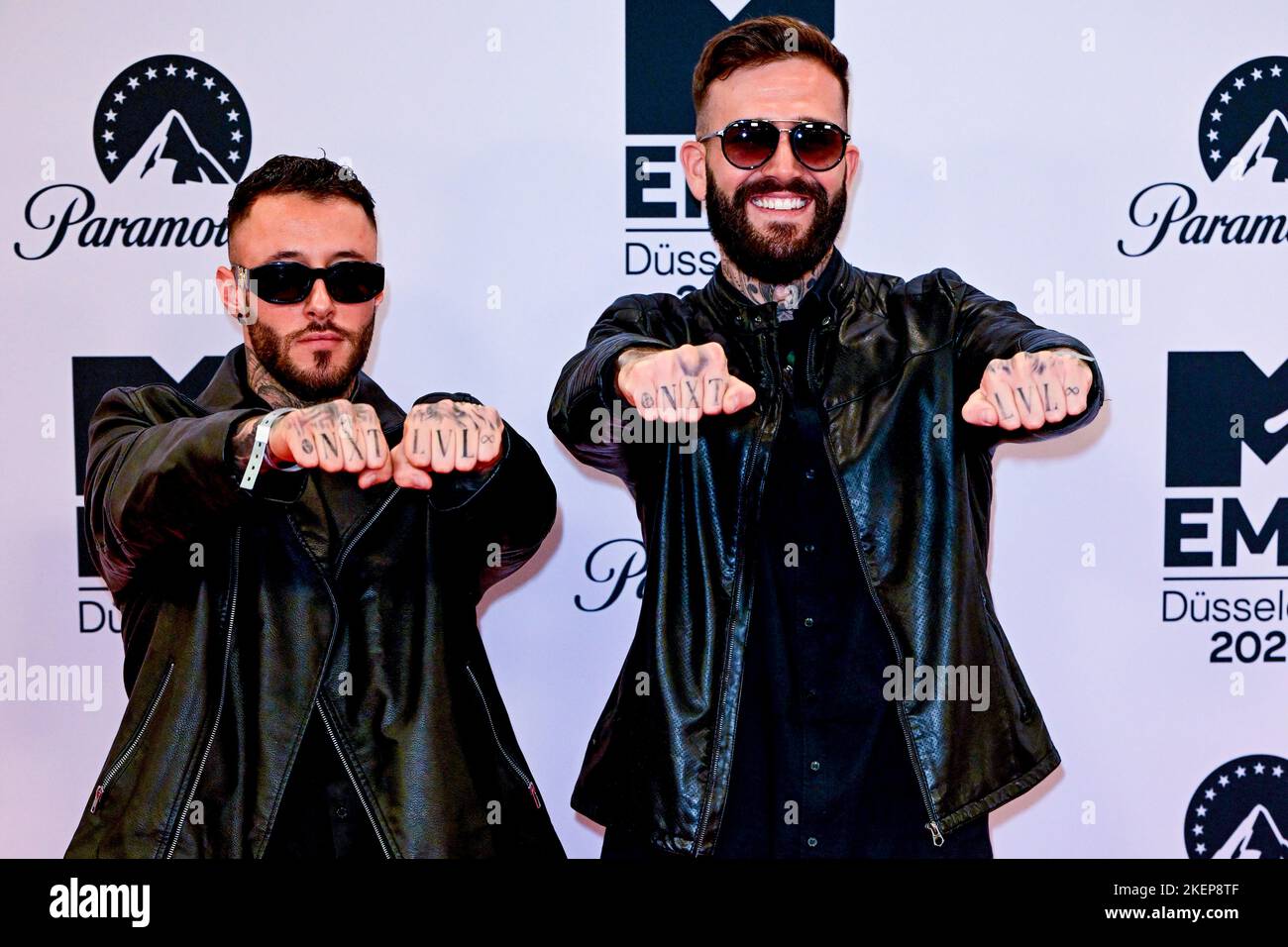 Melvin Stahl and Philipp Stehle attending the 2022 MTV EMAs at the PSD ...