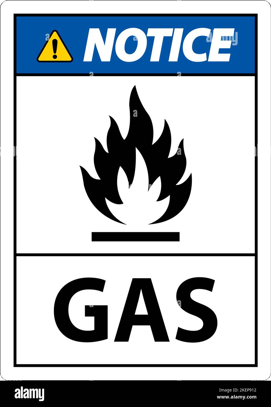 Symbol Notice Sign Gas On White Background Stock Vector Image & Art - Alamy