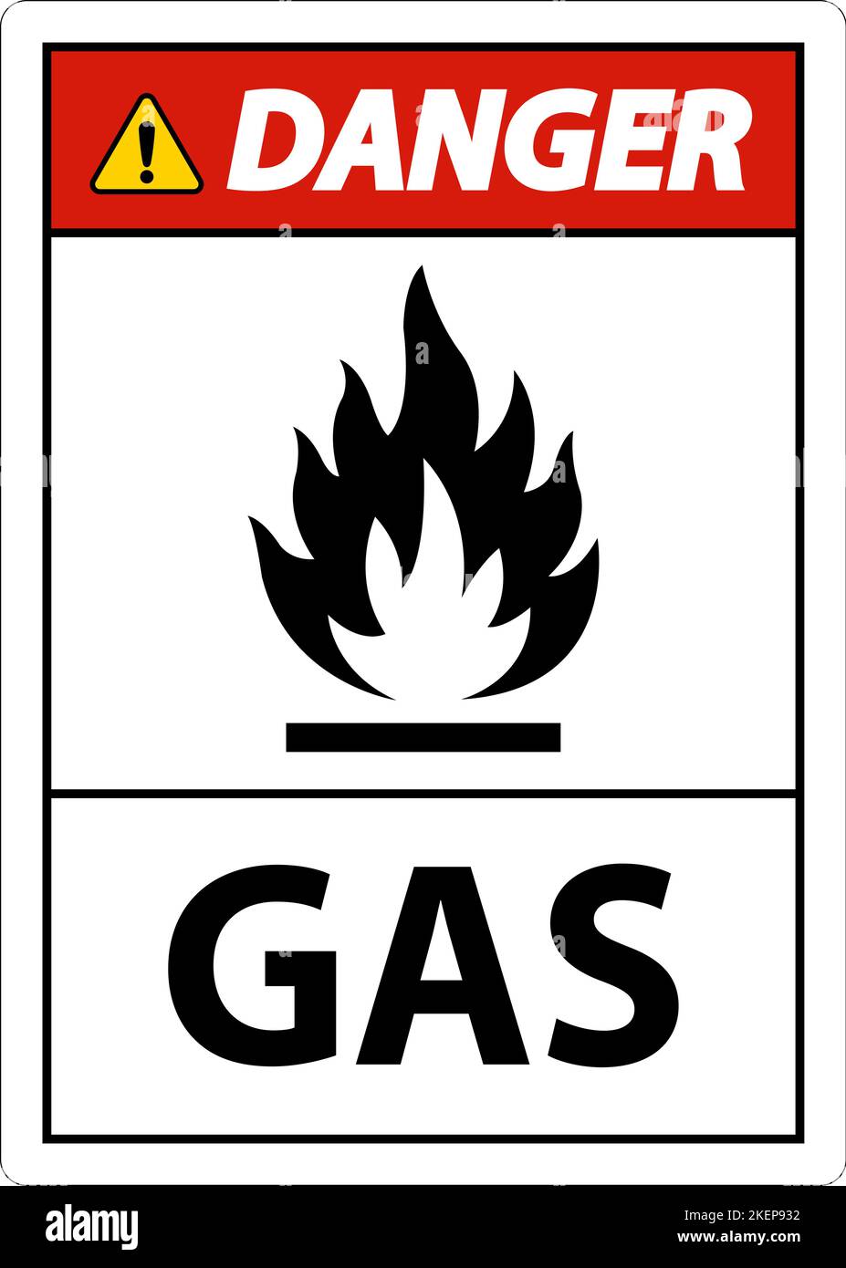 Symbol Danger Sign Gas On White Background Stock Vector Image & Art - Alamy