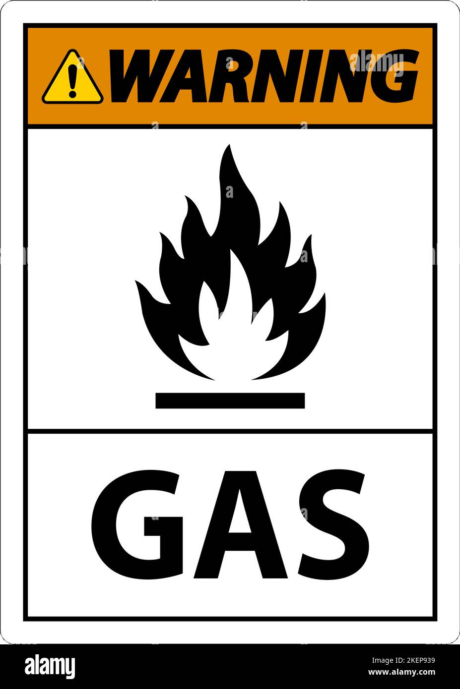 Symbol Warning Sign Gas On White Background Stock Vector Image & Art ...
