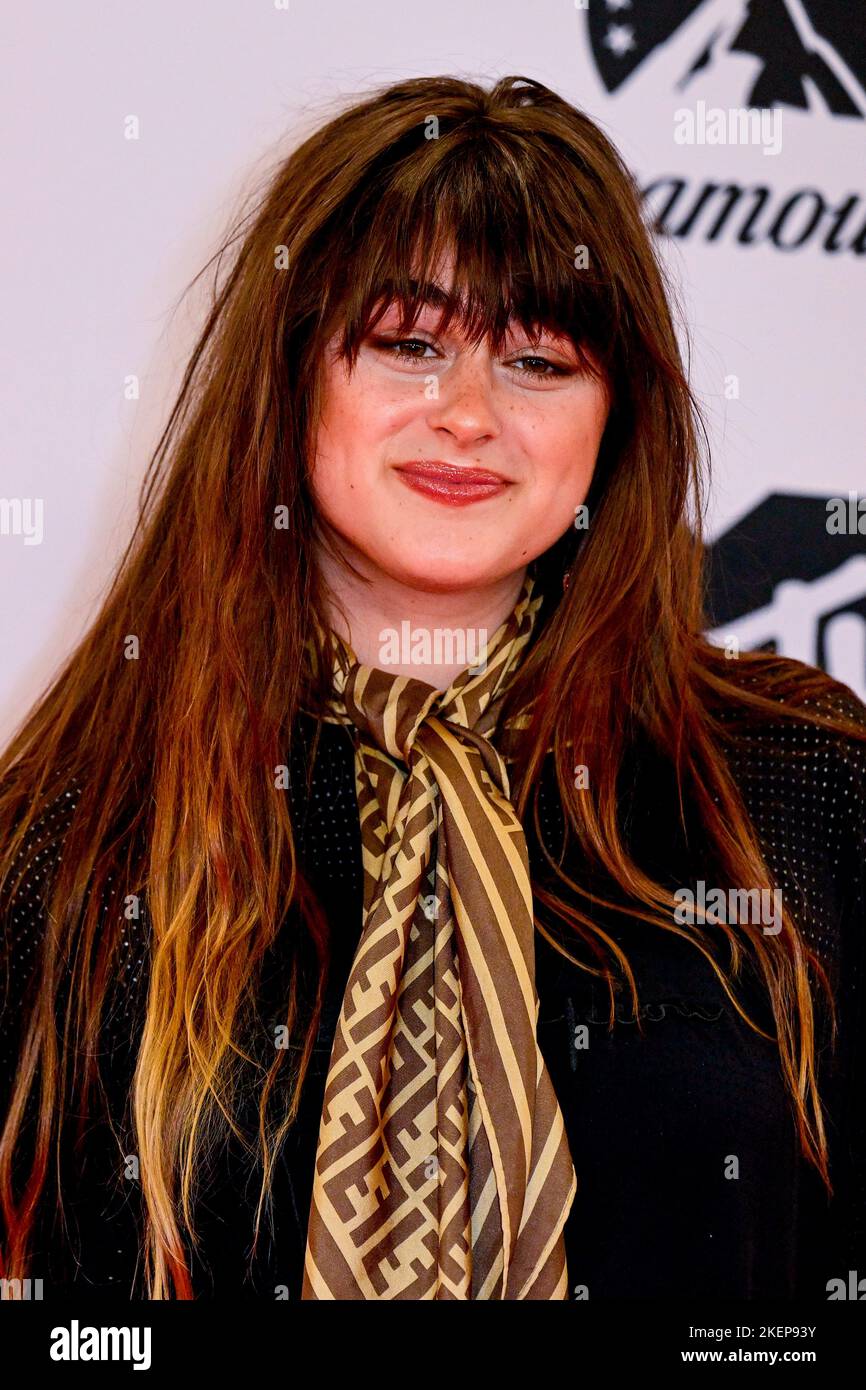 Bente Fokkens attending the 2022 MTV EMAs at the PSD Bank Dome in ...