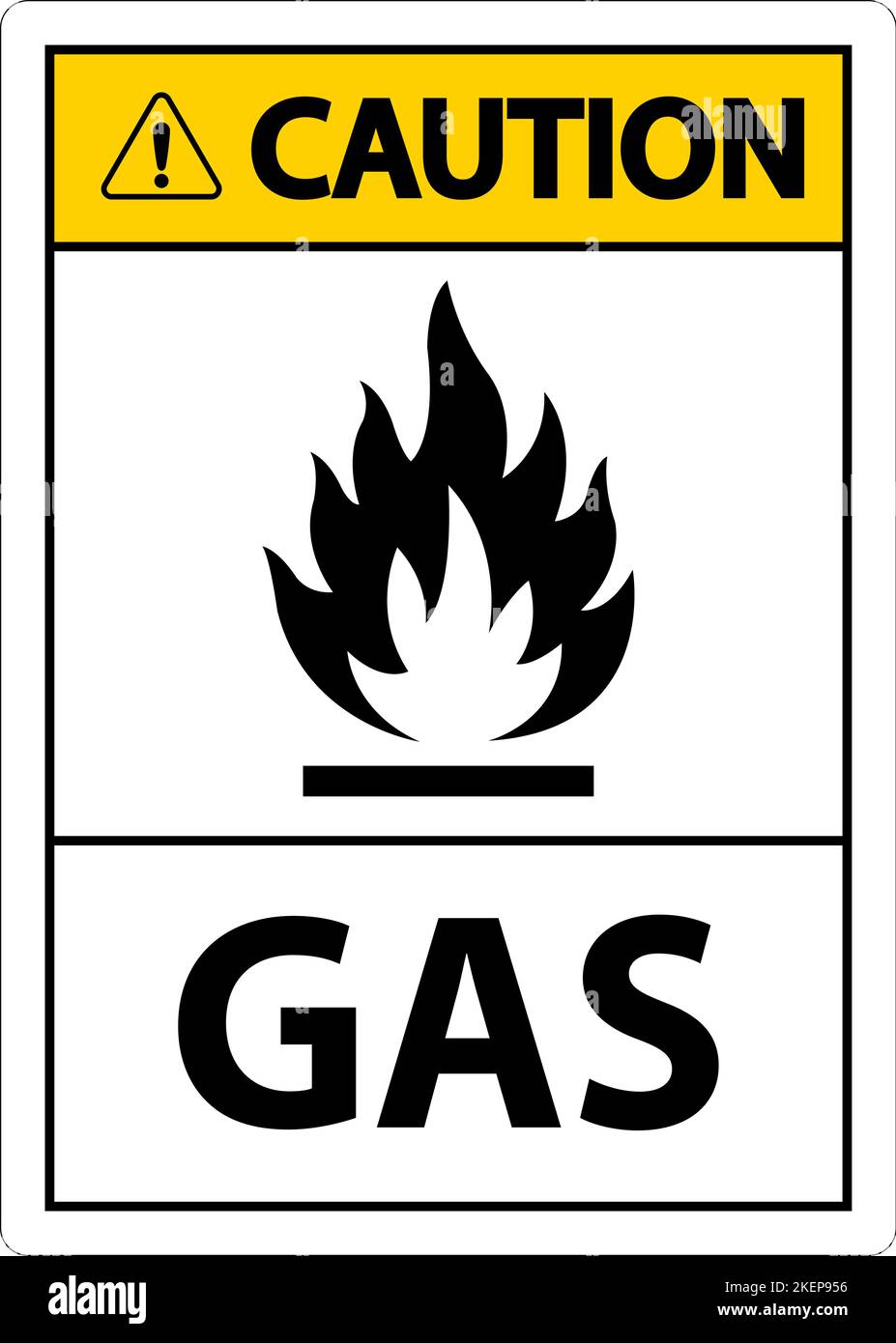 Symbol Caution Sign Gas On White Background Stock Vector Image & Art ...