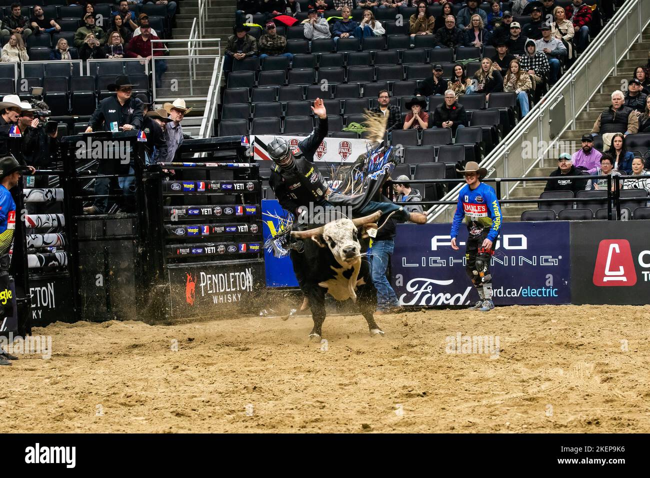 Aaron Roy seen in action during the Canadian National Professional Bull ...
