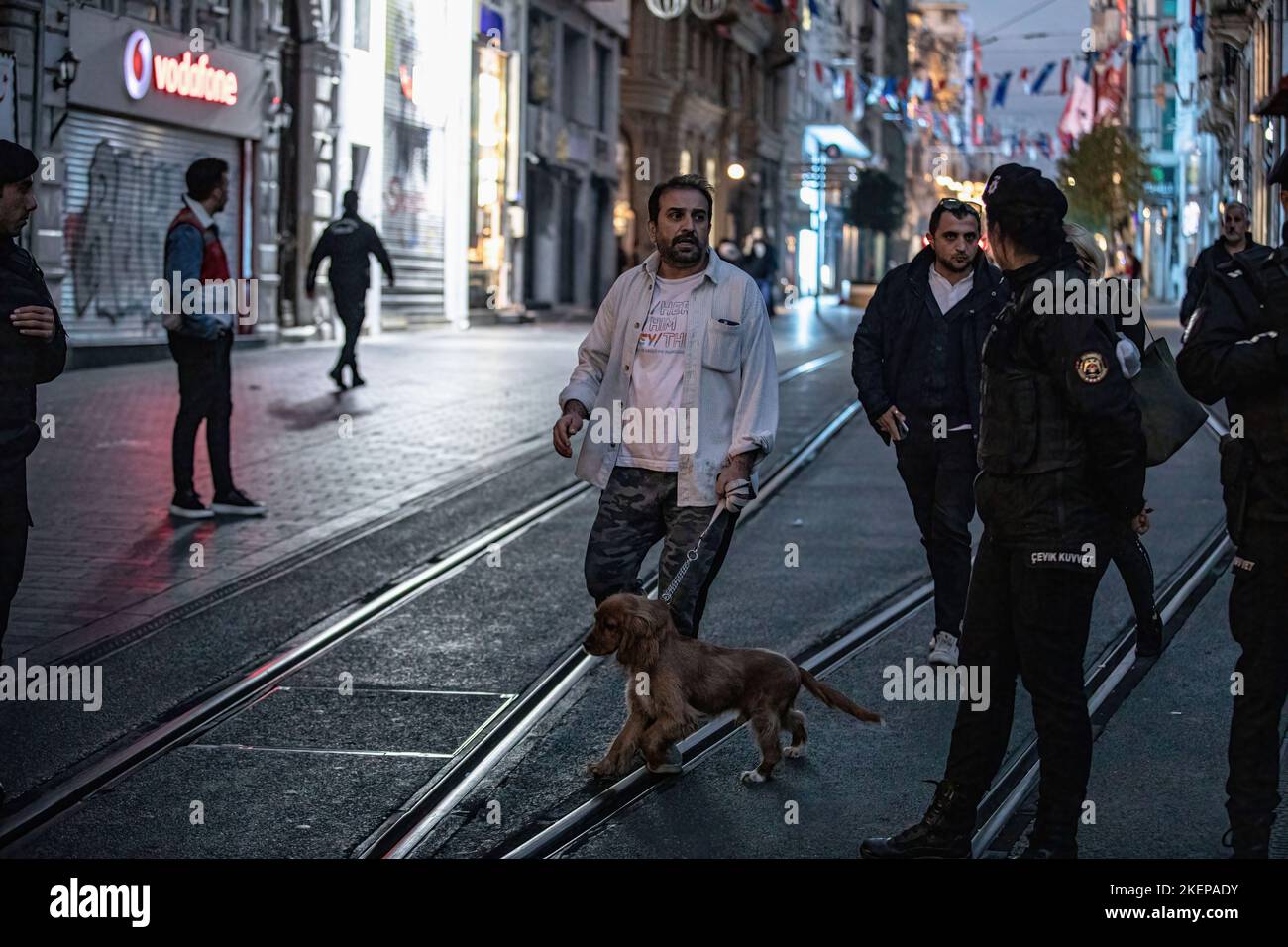 People Walking Away From Explosion
