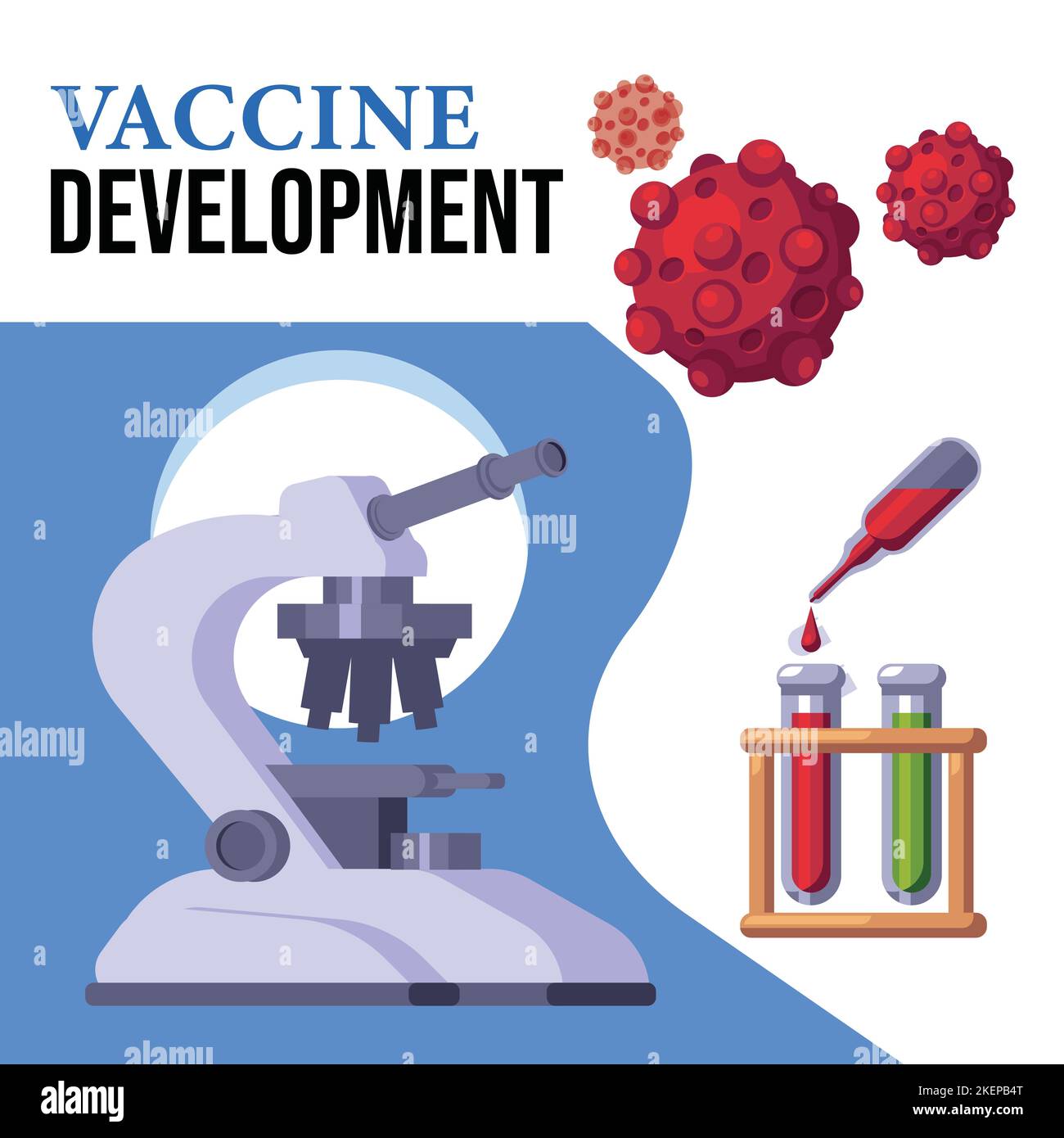 A creative poster design for vaccine development concept Stock Vector ...