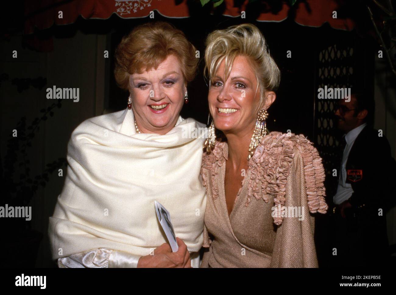 Angela Lansbury and Joan Van Ark attend CBS TV Affiliates Party on June ...