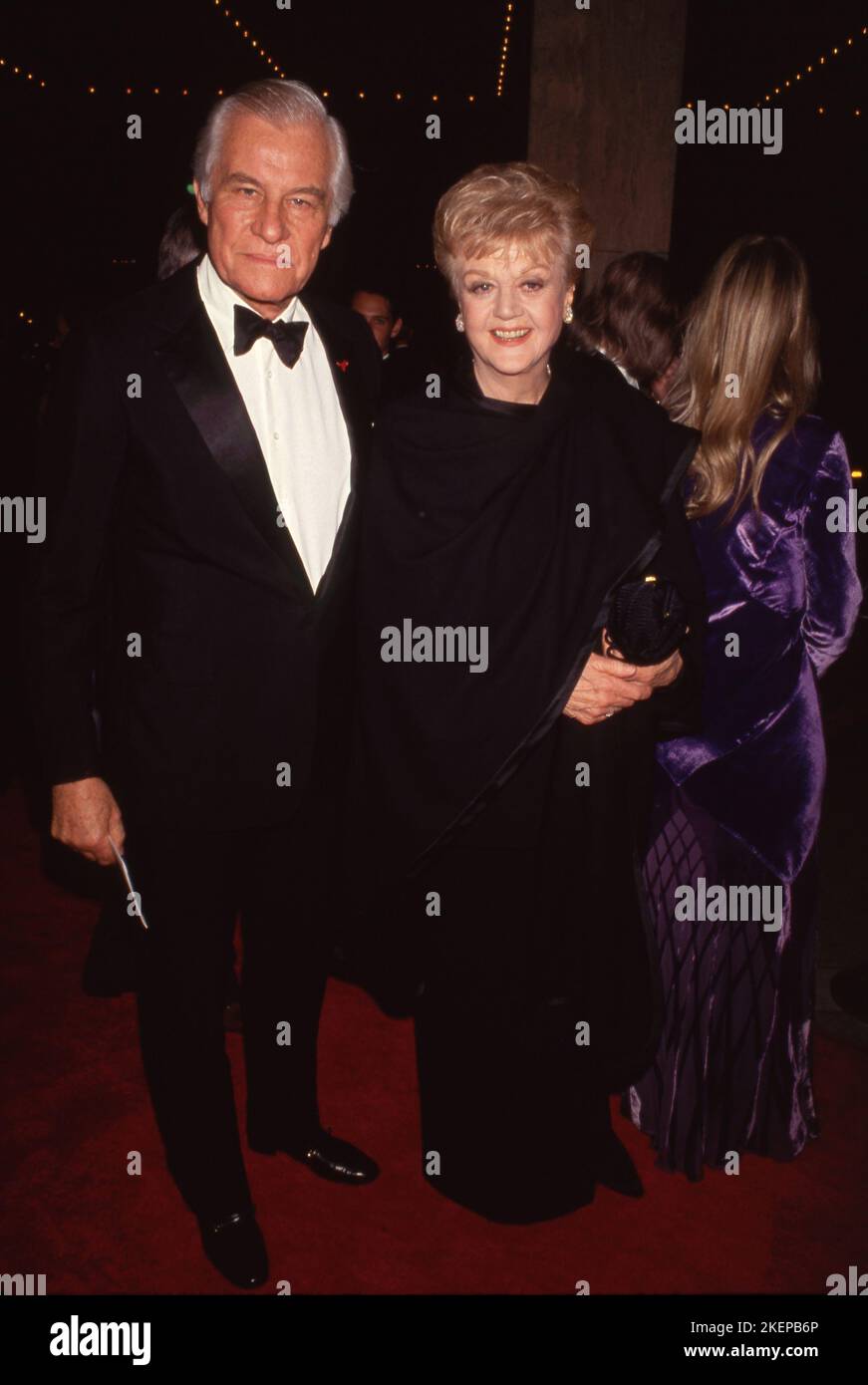 Peter Shaw and Angela Lansbury at the Opening night of Sunset Blvd. at ...