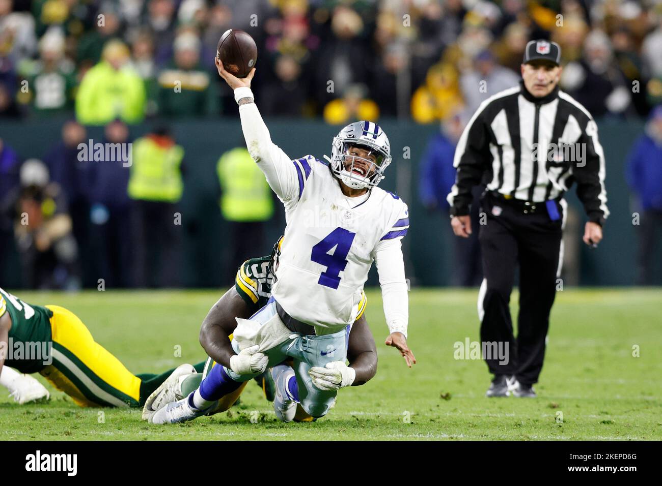 Green Bay, Wisconsin, USA. 13th Nov, 2022. Dallas Cowboys quarterback ...