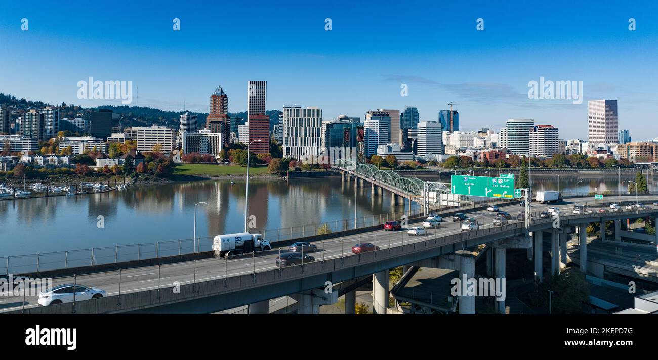The city of Portland, Oregon in the Pacific Northwest. In the ...