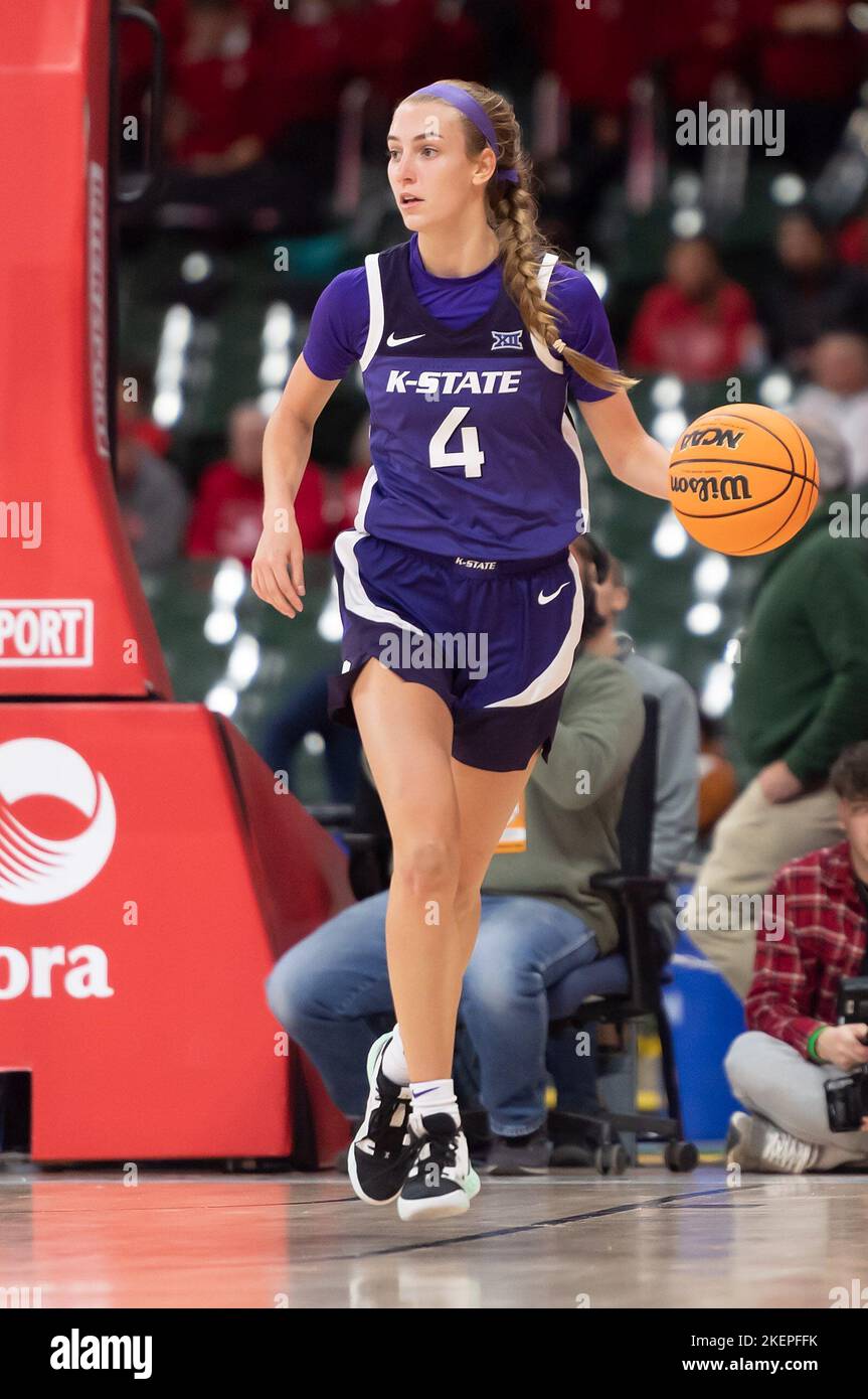 Milwaukee, WI, USA. 11th Nov, 2022. Kansas State Wildcats guard Serena ...