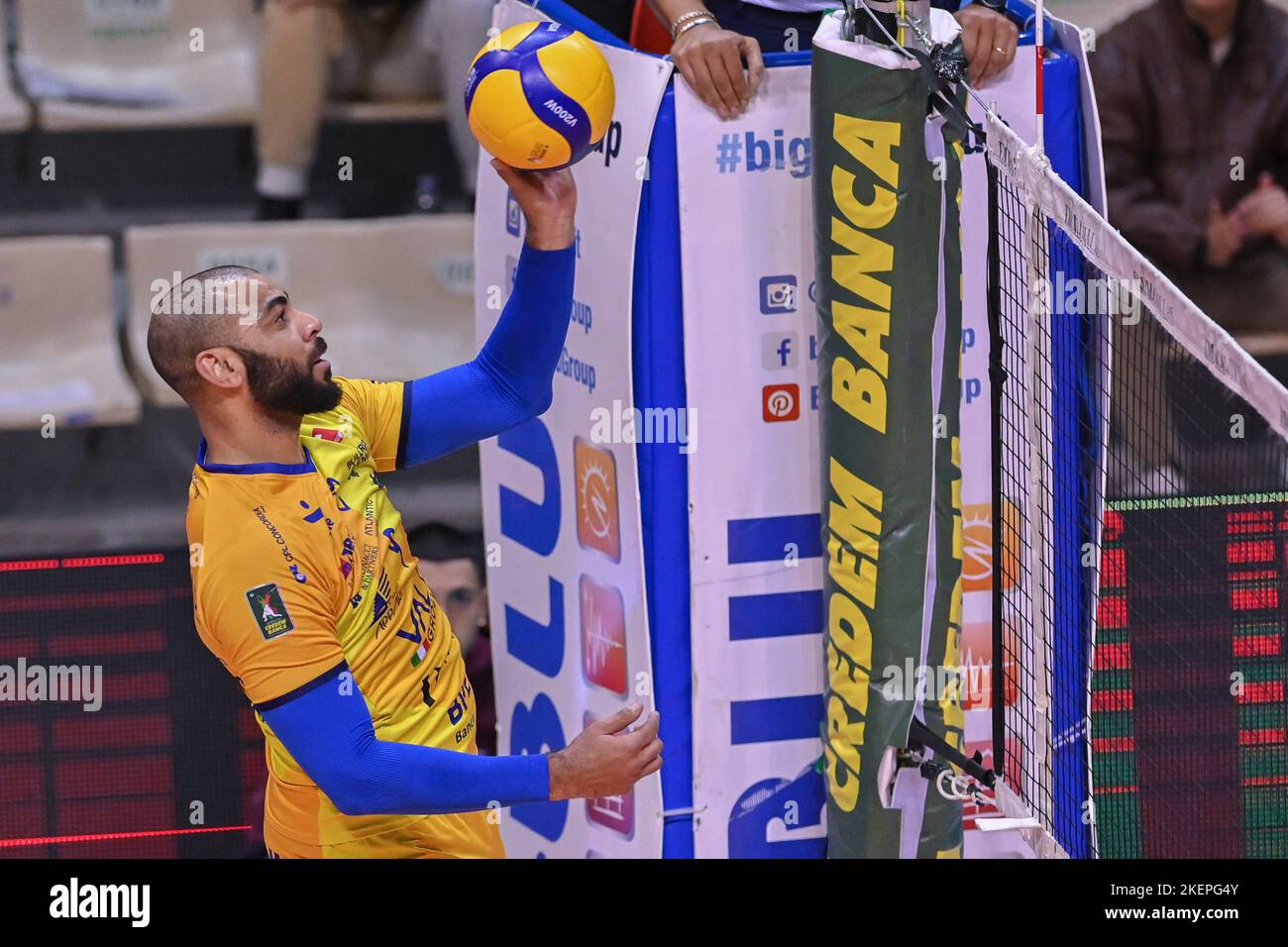 PalaEstra, Siena, Italy, November 13, 2022, Earvin Ngapeth (Valsa Group ...