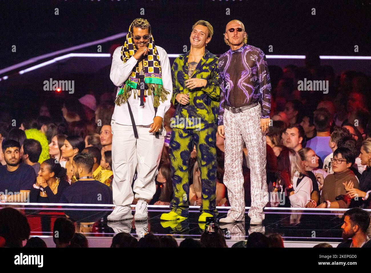 Boaz Kok, Karel Gerlach, Milo Driessen from Goldband attending the 2022 ...