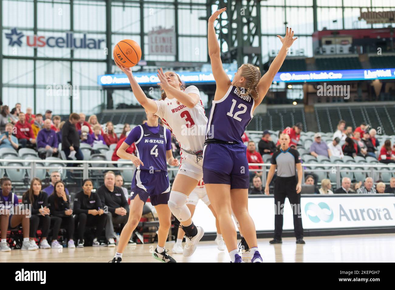 November 11, 2022: Wisconsin Badgers guard Brooke Schramek #3 shoots ...