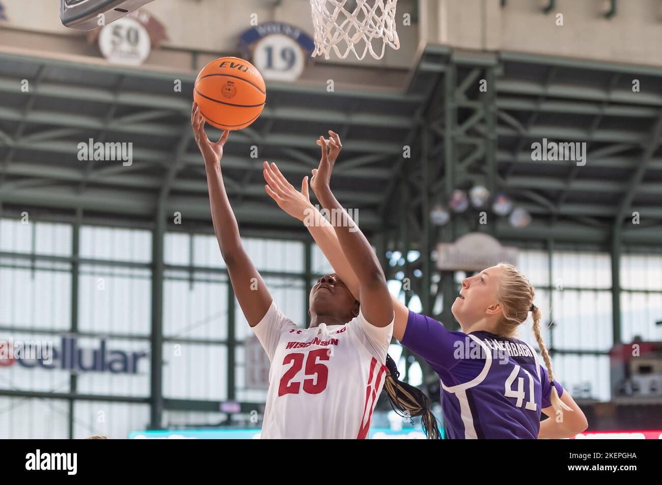 Milwaukee, WI, USA. 11th Nov, 2022. Wisconsin Badgers forward Serah ...