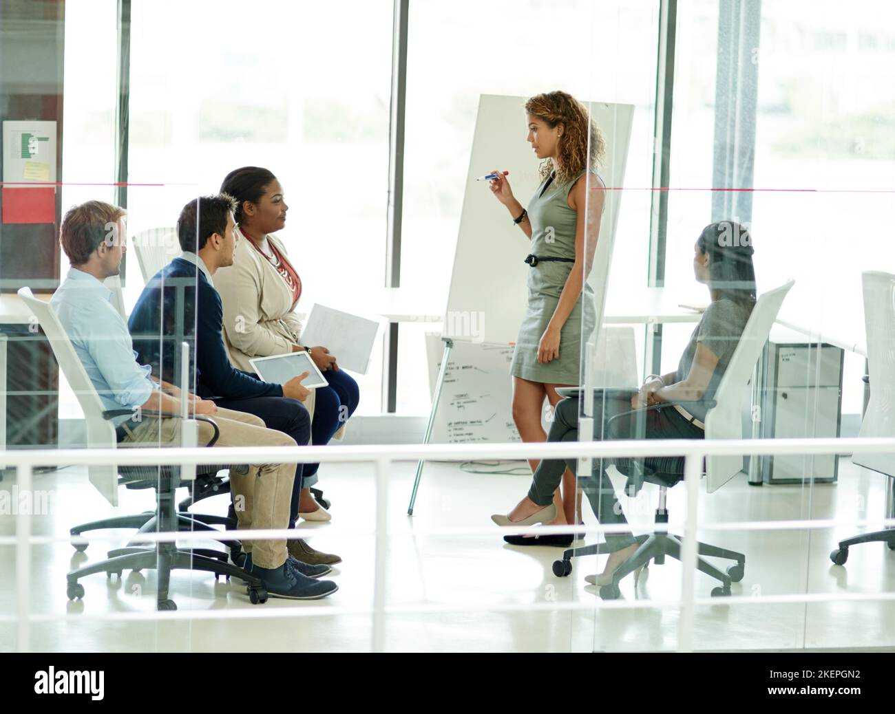 Diverse group work colleagues brainstorming hi-res stock photography ...