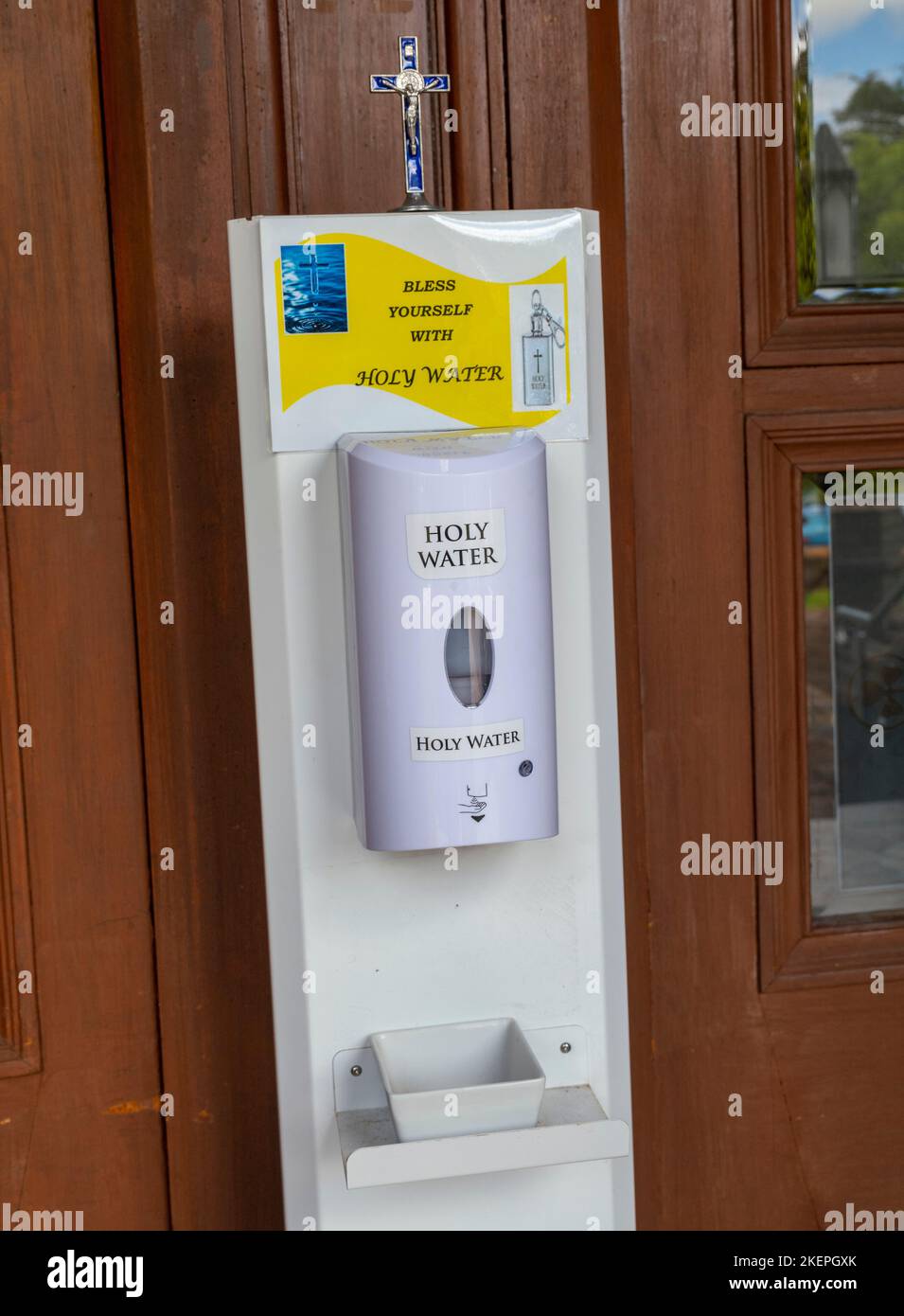 Holy Water Dispenser at Saints Mary and Joseph's Catholic Cathedral at ...