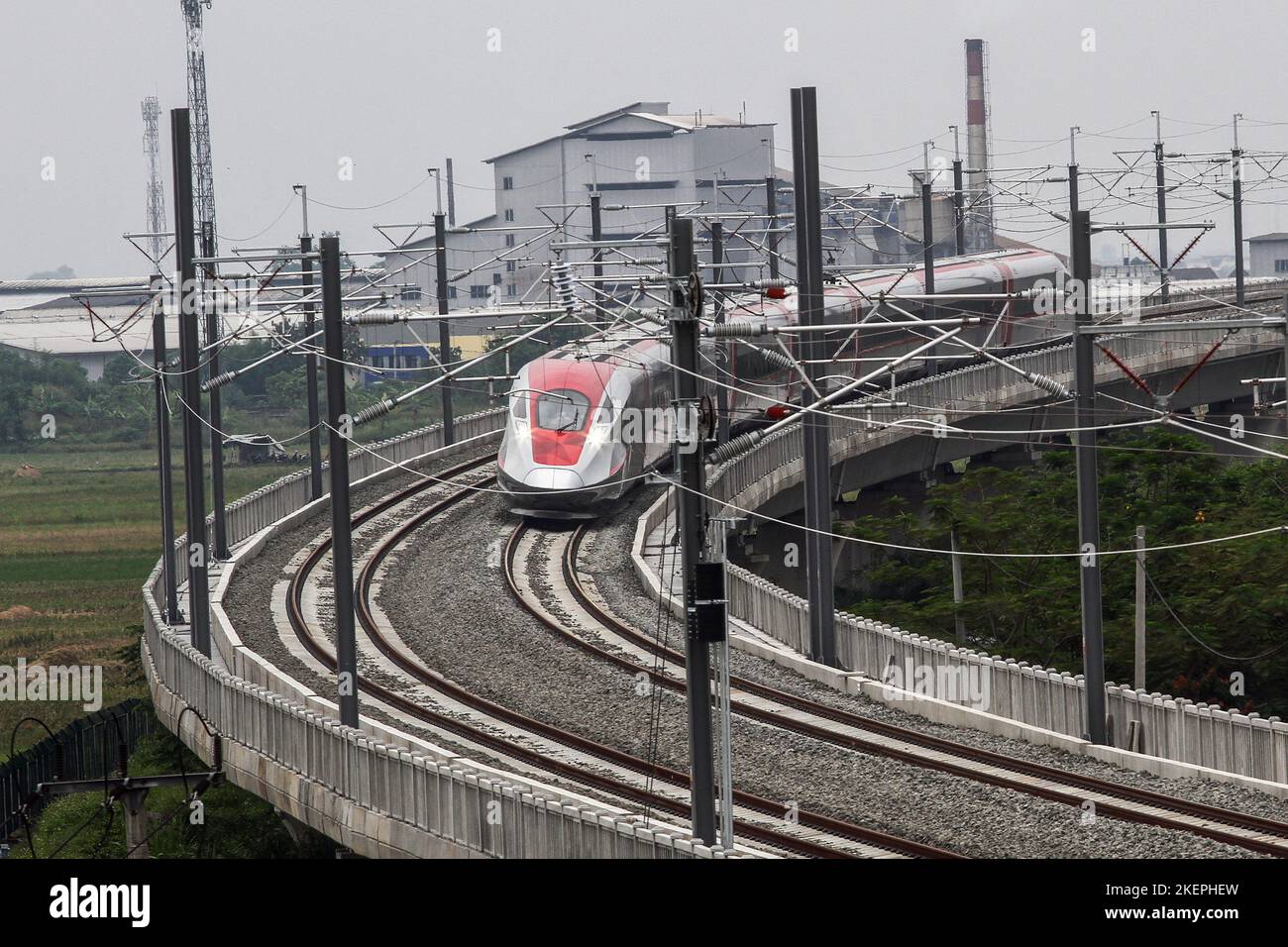 November 11, 2022, Bandung, West Java, Indonesia: High Speed Train ...