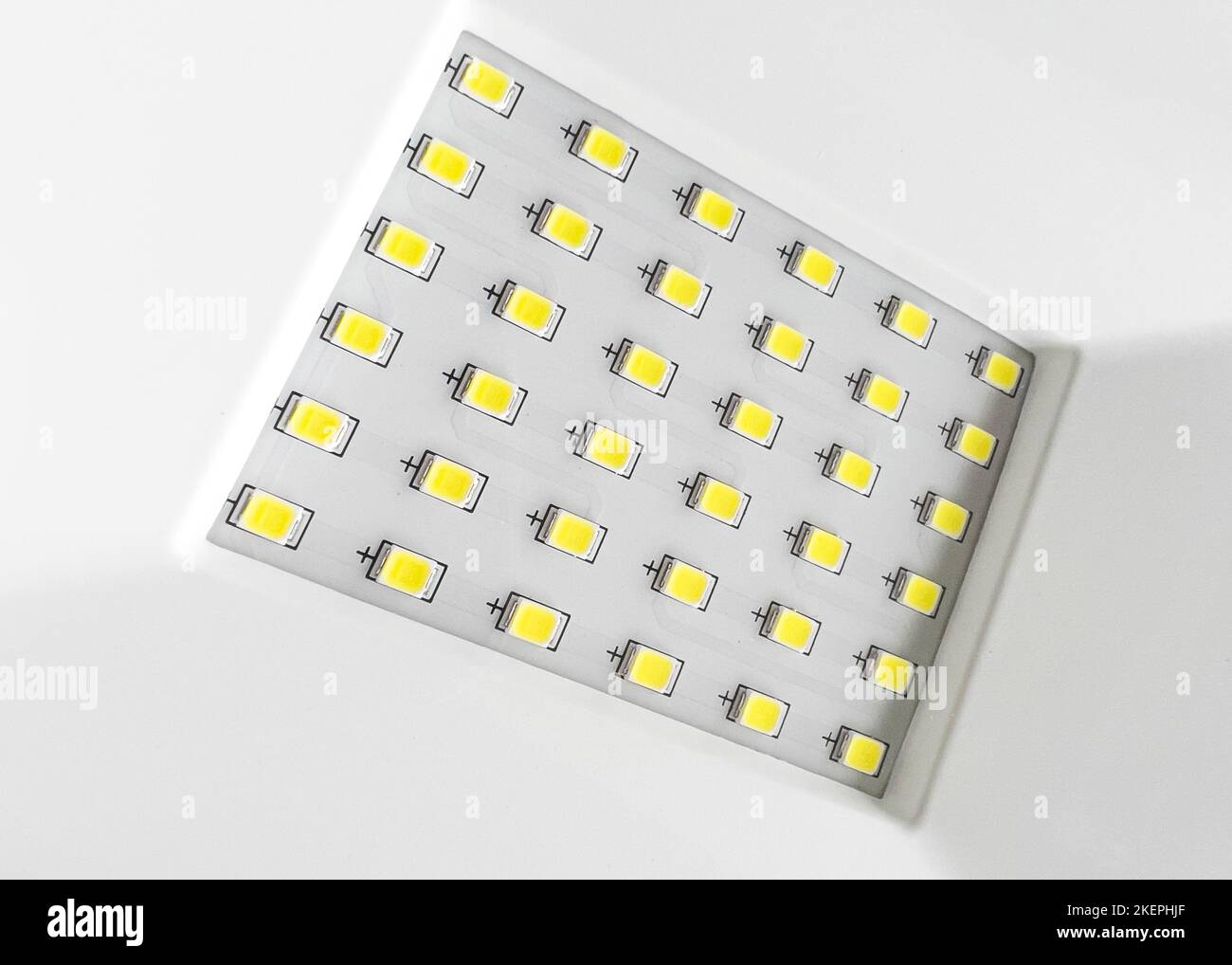 LED spotlight close-up texture background. Led technologies. Diodes ...