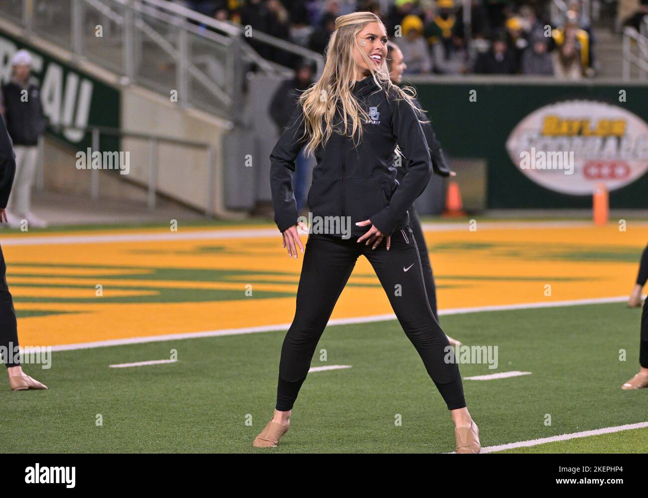 Waco, Texas, USA. 12th Nov, 2022. Baylor Bears cheerleaders perform ...