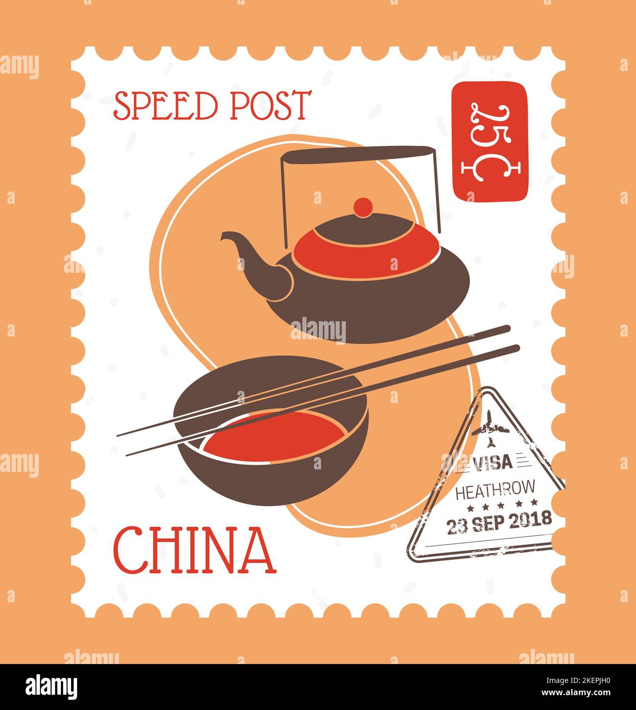 China post Stock Vector Images - Alamy