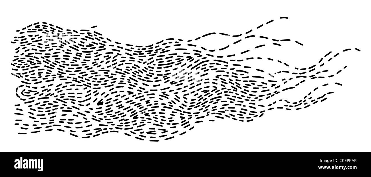 Lines forming image, monochrome sketches vector Stock Vector Image ...