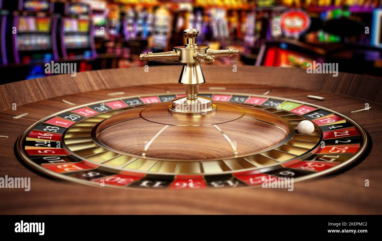 3d casino roulette wheel ball hi-res stock photography and images - Alamy