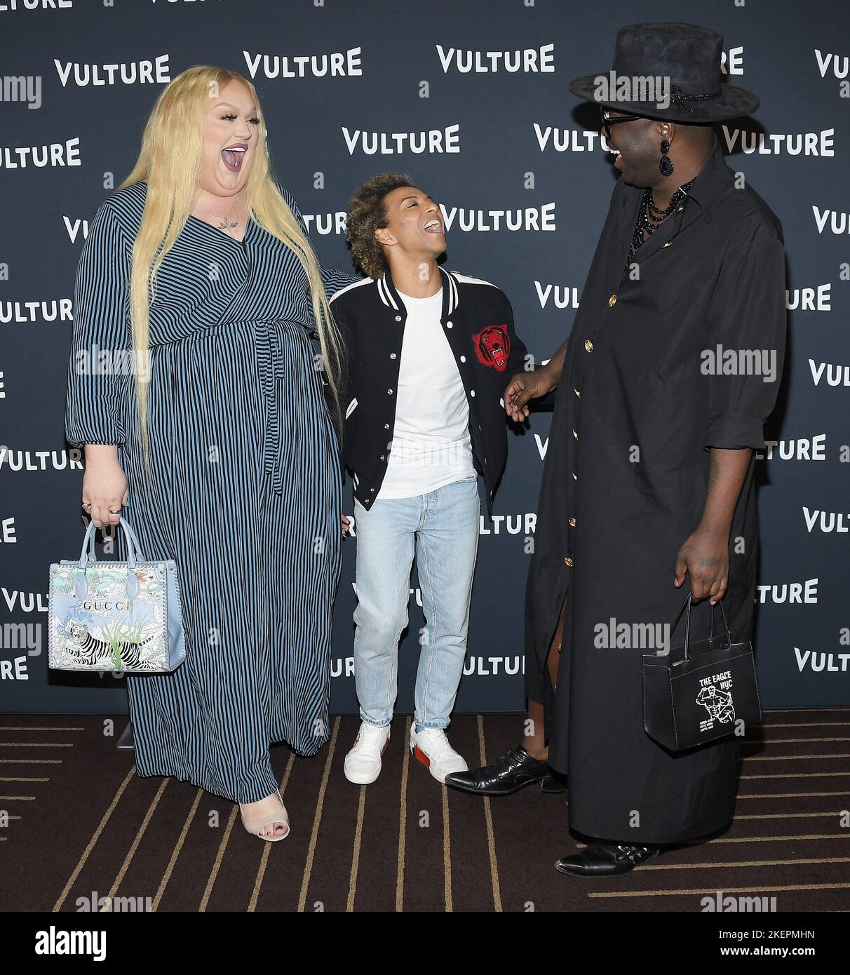 (L-R) Eureka, Shangela and Bob The Drag Queen at the Vulture Festival ...