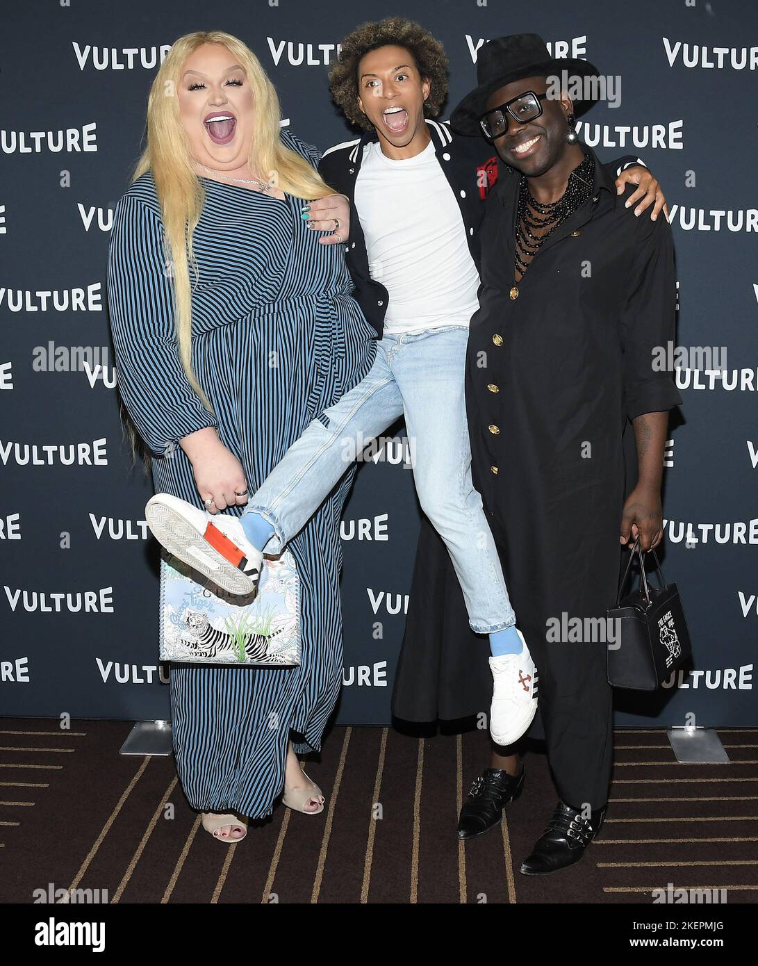(L-R) Eureka, Shangela and Bob The Drag Queen at the Vulture Festival ...